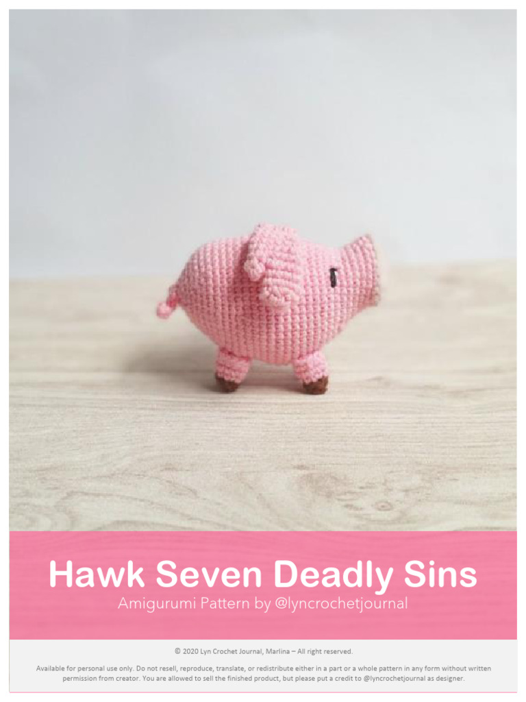 Lyncrochetjournal Hawk SDS Amigurumi Pattern | PDF | Crochet | Yarn