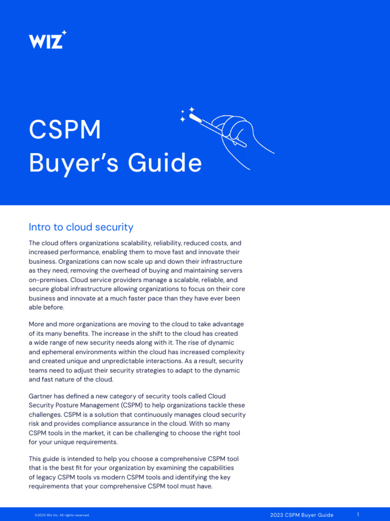 CSPM Buyers Guide | PDF | Cloud Computing | Computer Security