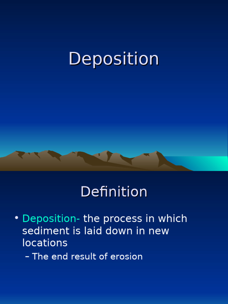Deposition | PDF | Science & Mathematics