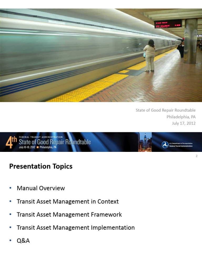 Framework For Development and Implementation of Asset Management System - Dave Rose and Lauren ...