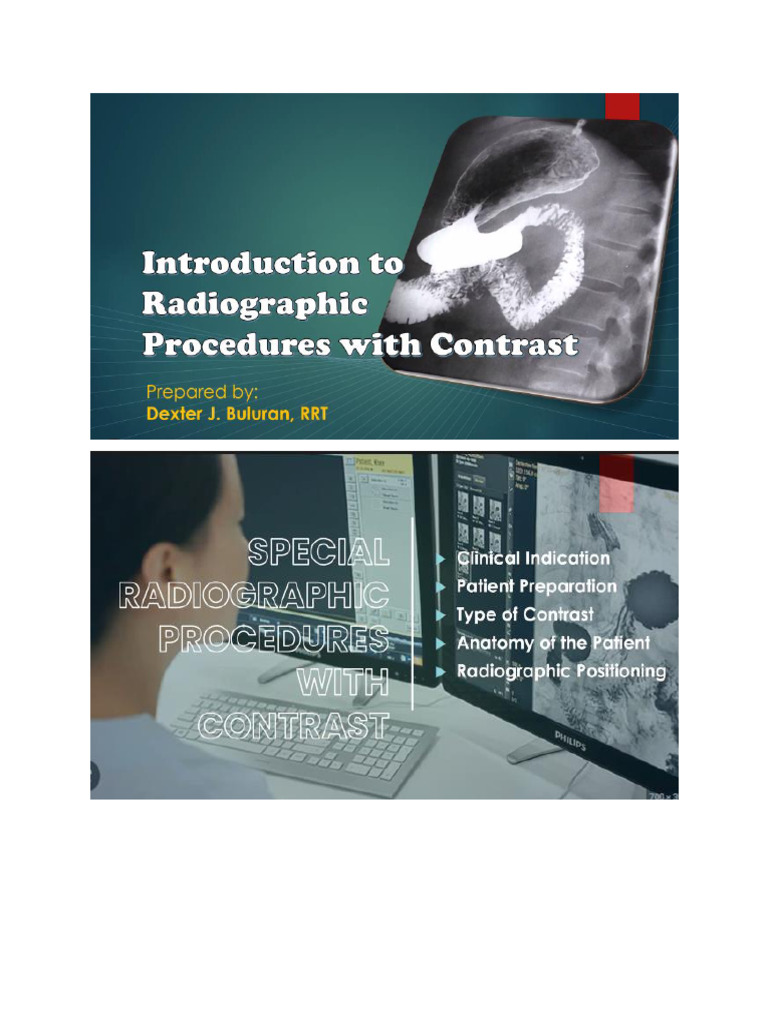 Contrast Slides and Notes | PDF | Stomach | Gastroenterology