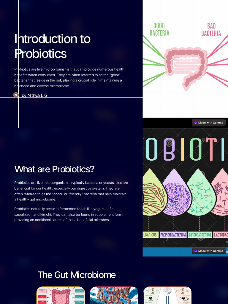 Probiotics: Benefits and Types Explained | PDF | Probiotic | Microorganism