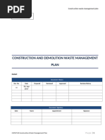 Construction Waste Management Plan Guide | PDF | Waste Management | Waste