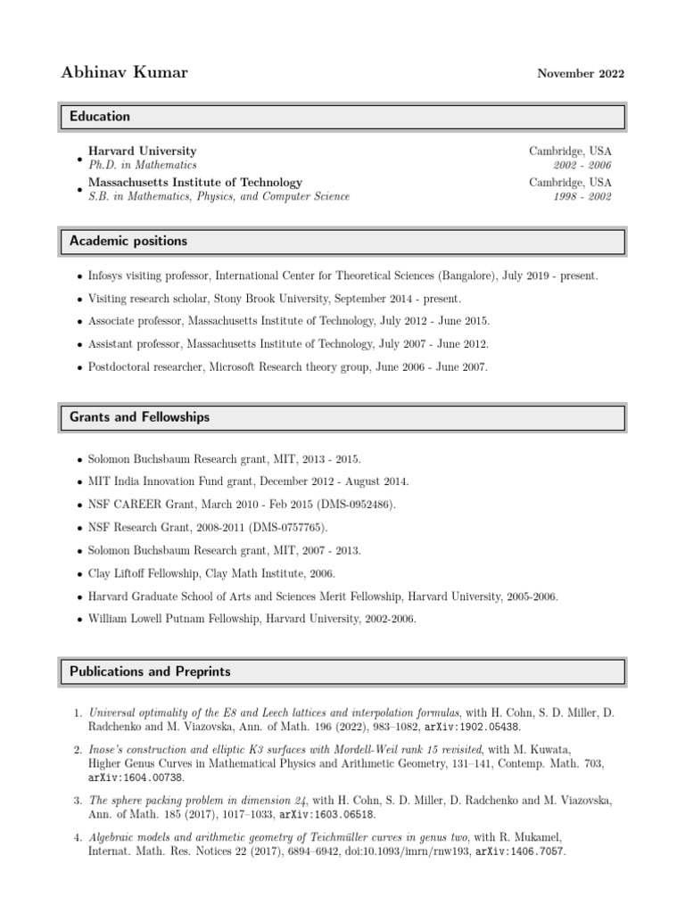 cv (1) | PDF | Mathematics | Geometry