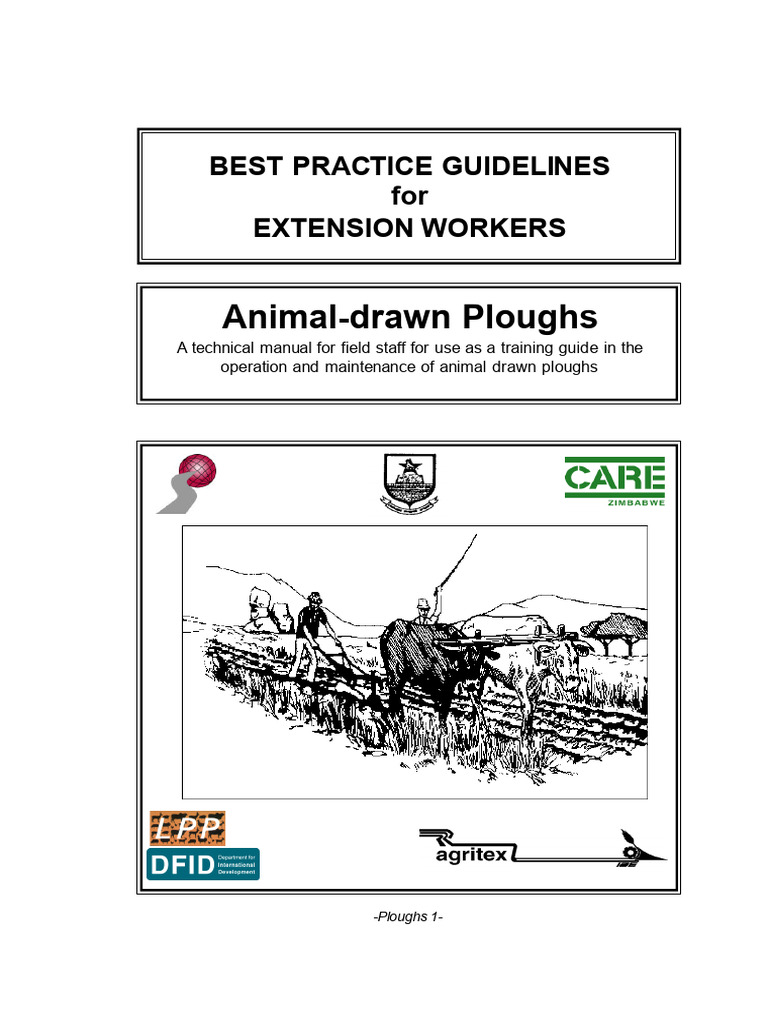 Animal-Drawn Plough Operation Guide | PDF | Plough | Agriculture