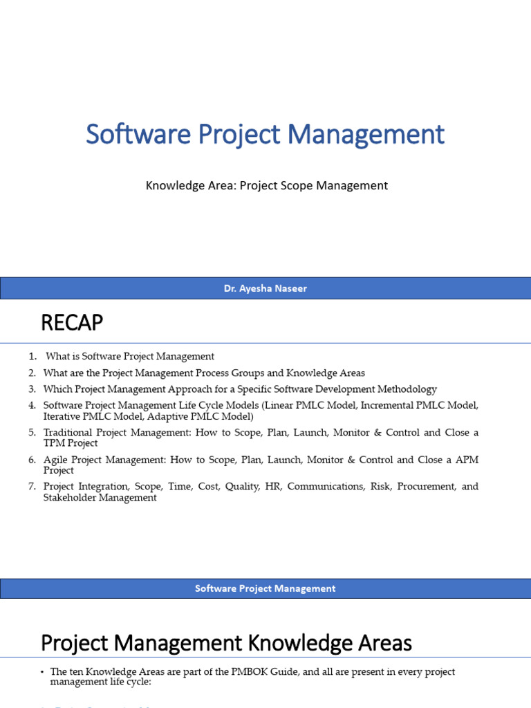 SPM - Project Scope Management | PDF | Project Management | Systems Thinking