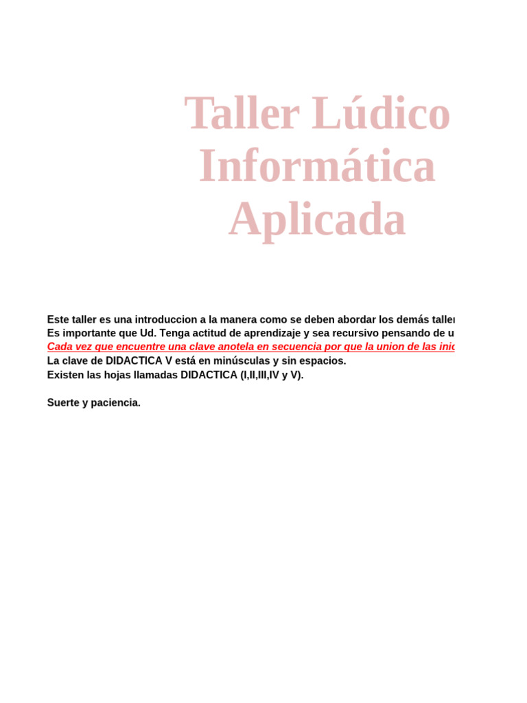 Taller Ludico 2023 | PDF | Estudios de idiomas extranjeros