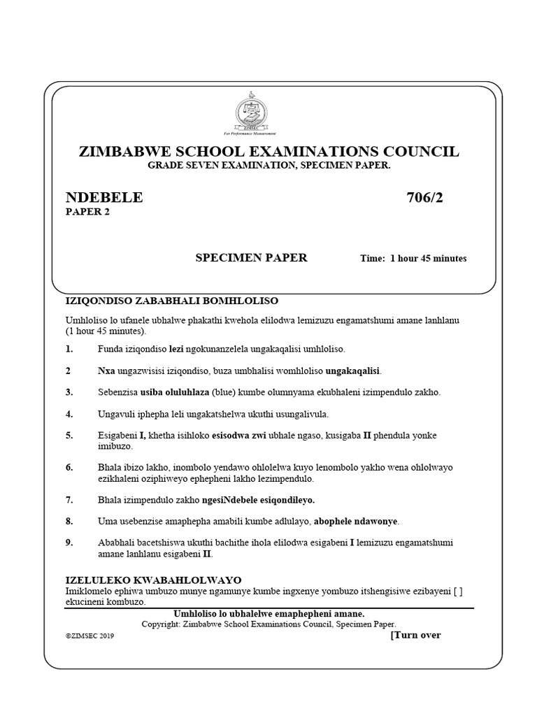 706q02 Specimen Paper | PDF