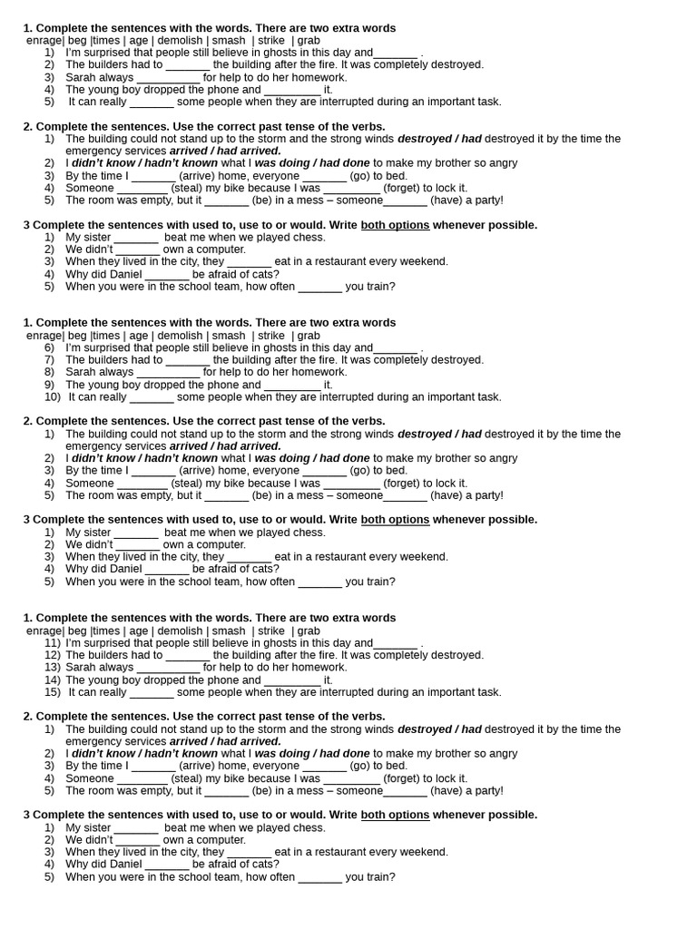 Thinking Space B1+ Review Unit 2 | PDF | Language Families | Languages