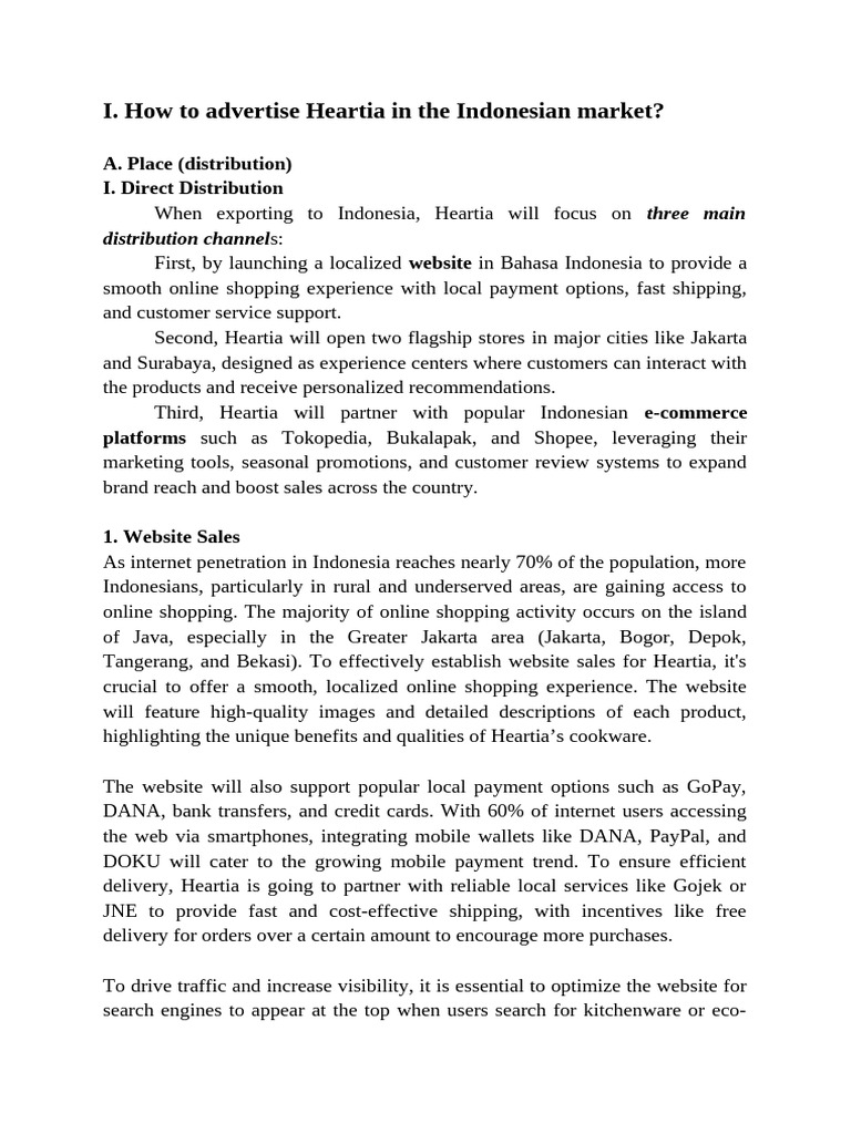 Place & Promotion | PDF | E Commerce | Brand