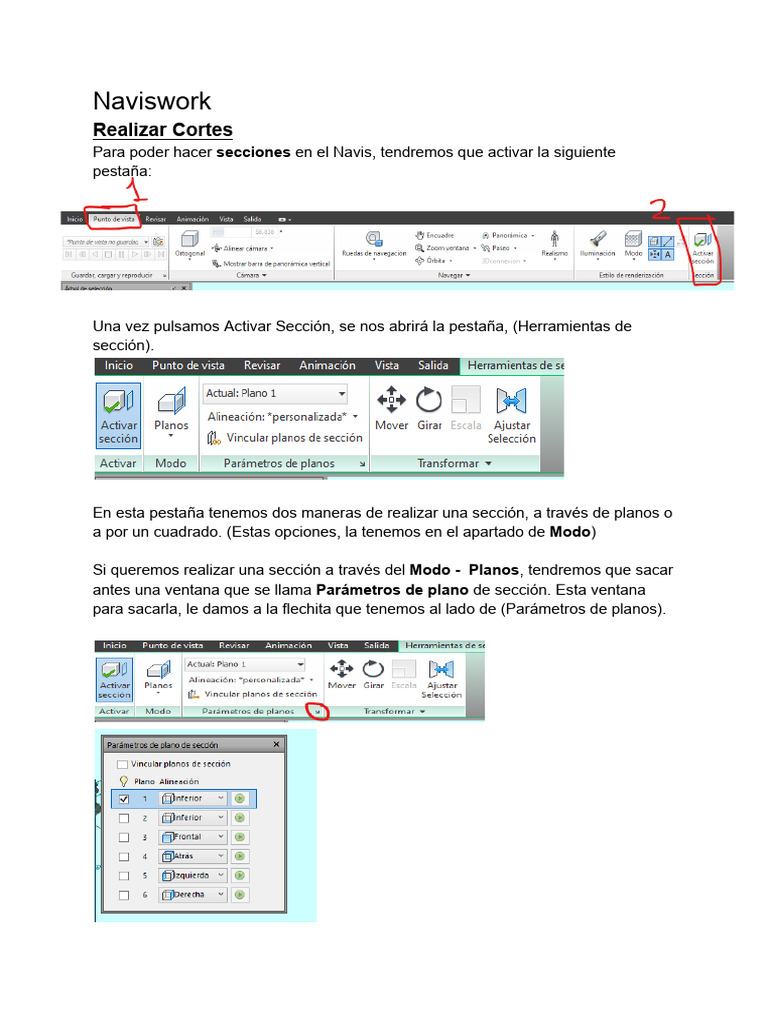 Cómo Realizar Cortes y Medidas en Navisworks | PDF | Ventana (informática)