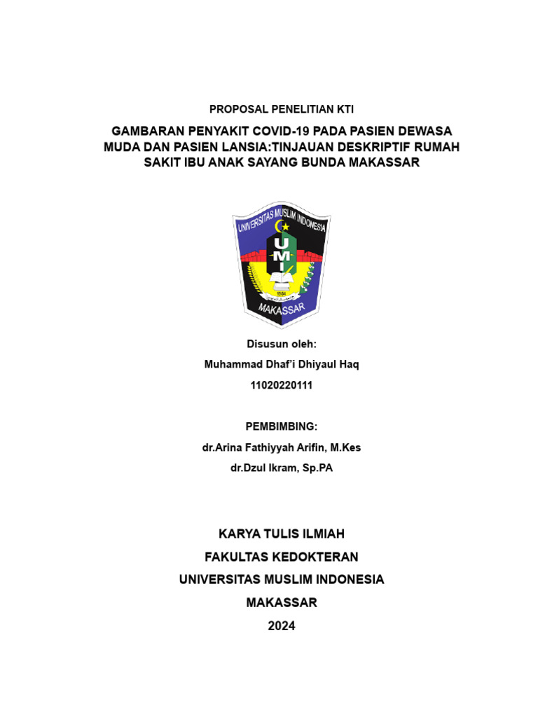 PROPOSAL PENELITIAN KTI - 11020220111 - Muhammad Dhaf'i Dhiyaul Haq ...