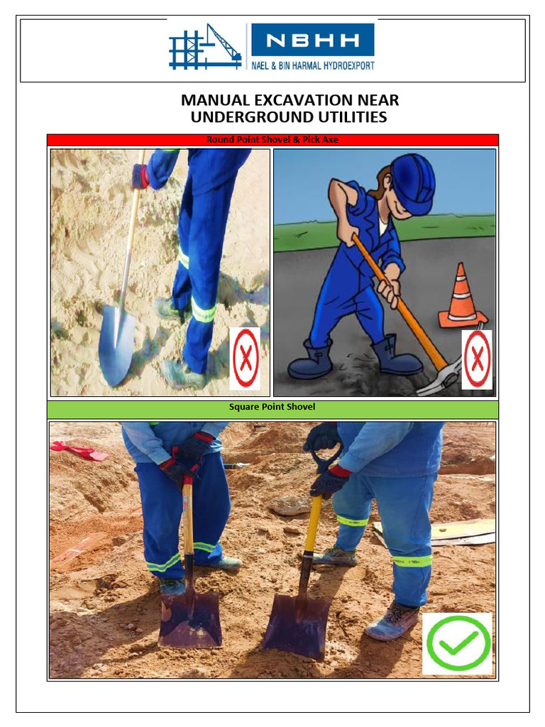 Excavation Near Underground Utilities | PDF