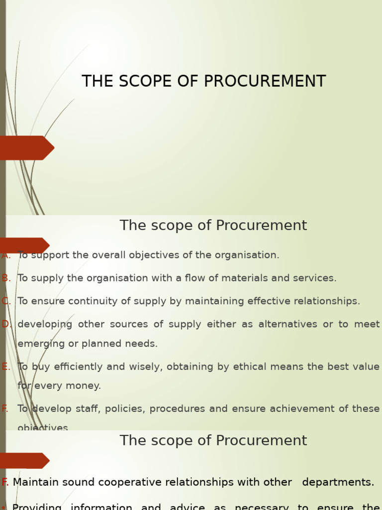 Lecture 2 Princ of Proc | PDF | Procurement | Supply Chain