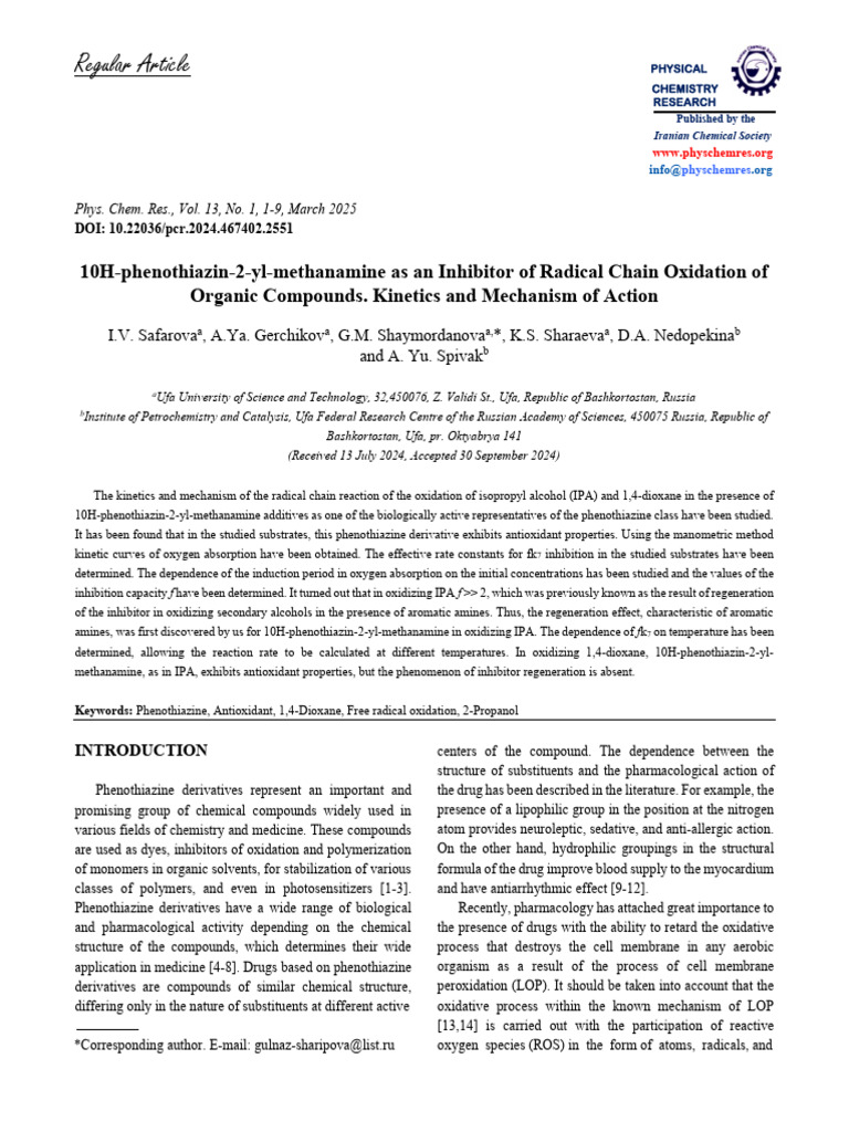 PCR - Volume 13 - Issue 1 - Pages 1-9 | PDF | Chemical Reactions ...