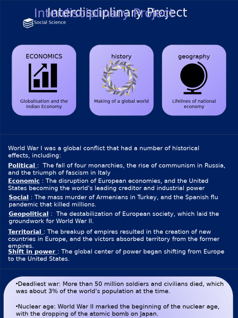 Interdisciplinary Project | PDF | Great Depression | World Trade ...