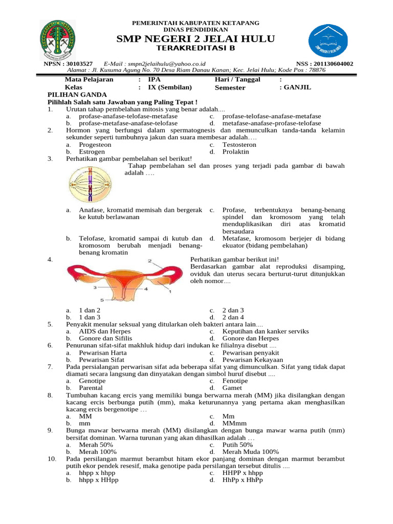 IPA PAS Kelas 9 SISWA | PDF