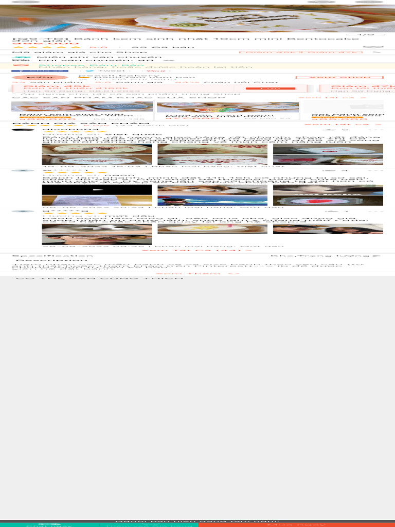 (Q9-TD) Bánh Kem Sinh Nhật 10cm Mini Bentocake Đơn Giản Shopee Việt Nam | PDF