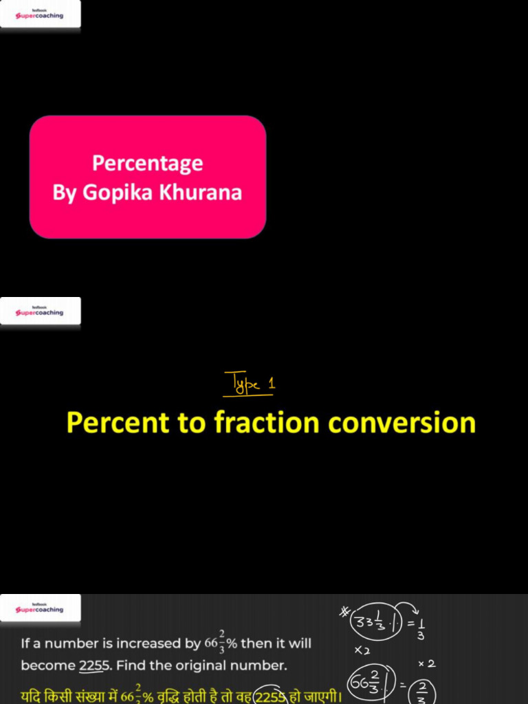 Basics of Successive - Increase & Decrease | PDF