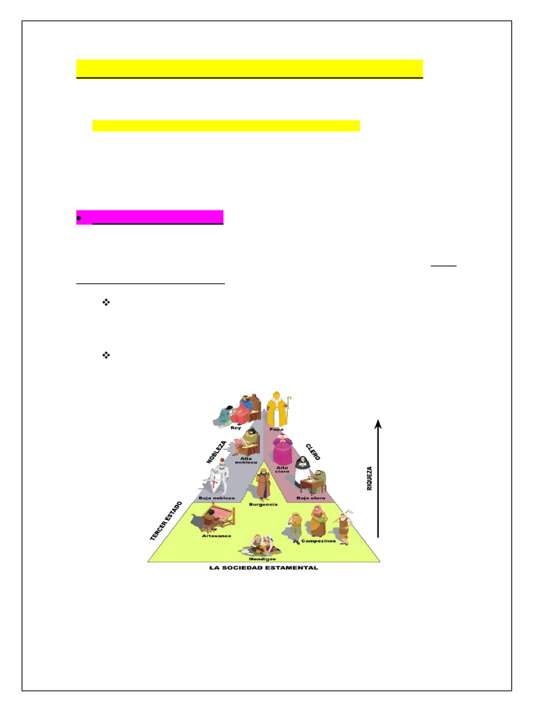 Tema 0. Introdución. Antigo Réxime e Ilustración | PDF
