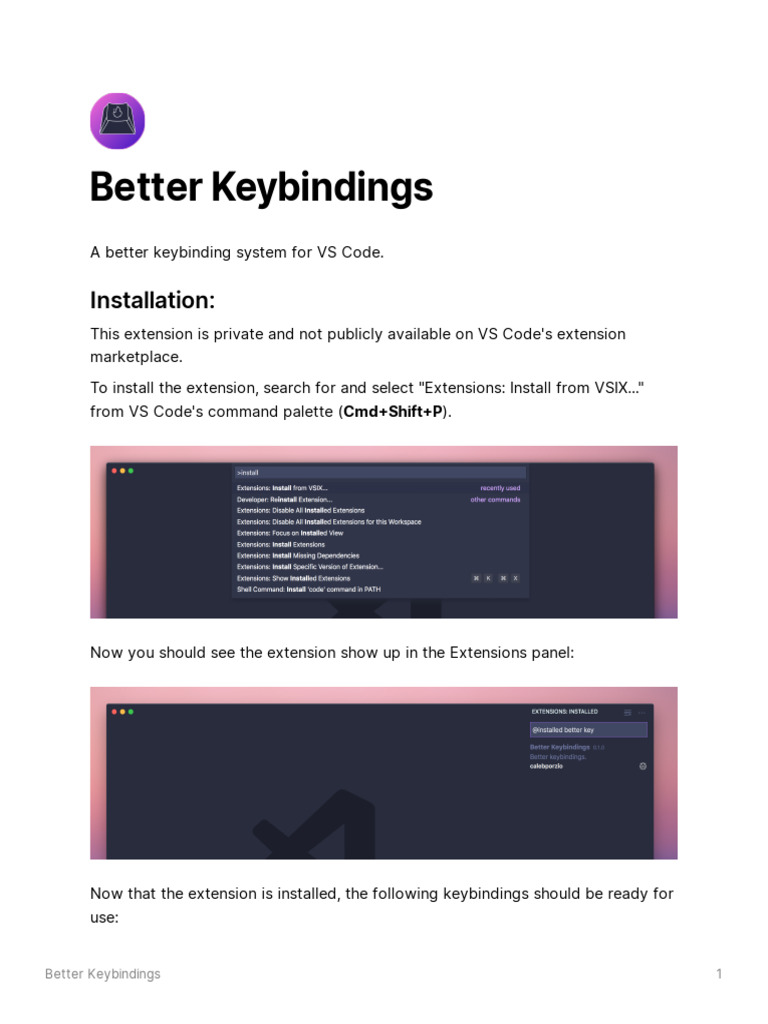 Better Keybindings For Vs Code | PDF | Computer File | Software Engineering