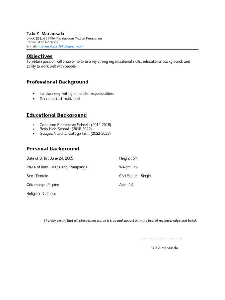 Tala Z 1a | PDF | Wellness