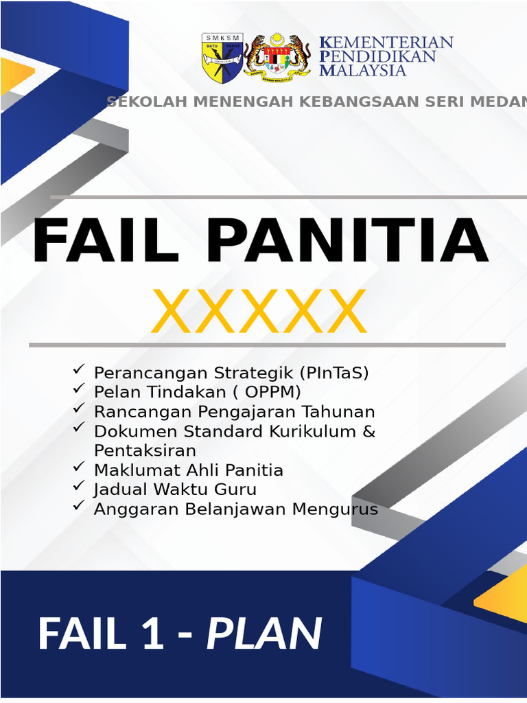 Template Cover Fail Panitia Bidang Bahasa | PDF