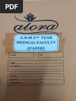 ANM Model Question Papers 2024 | PDF | Measles | Childbirth
