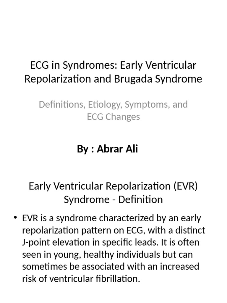 Abrar Ali Presentation | PDF | Internal Medicine | Cardiovascular Diseases