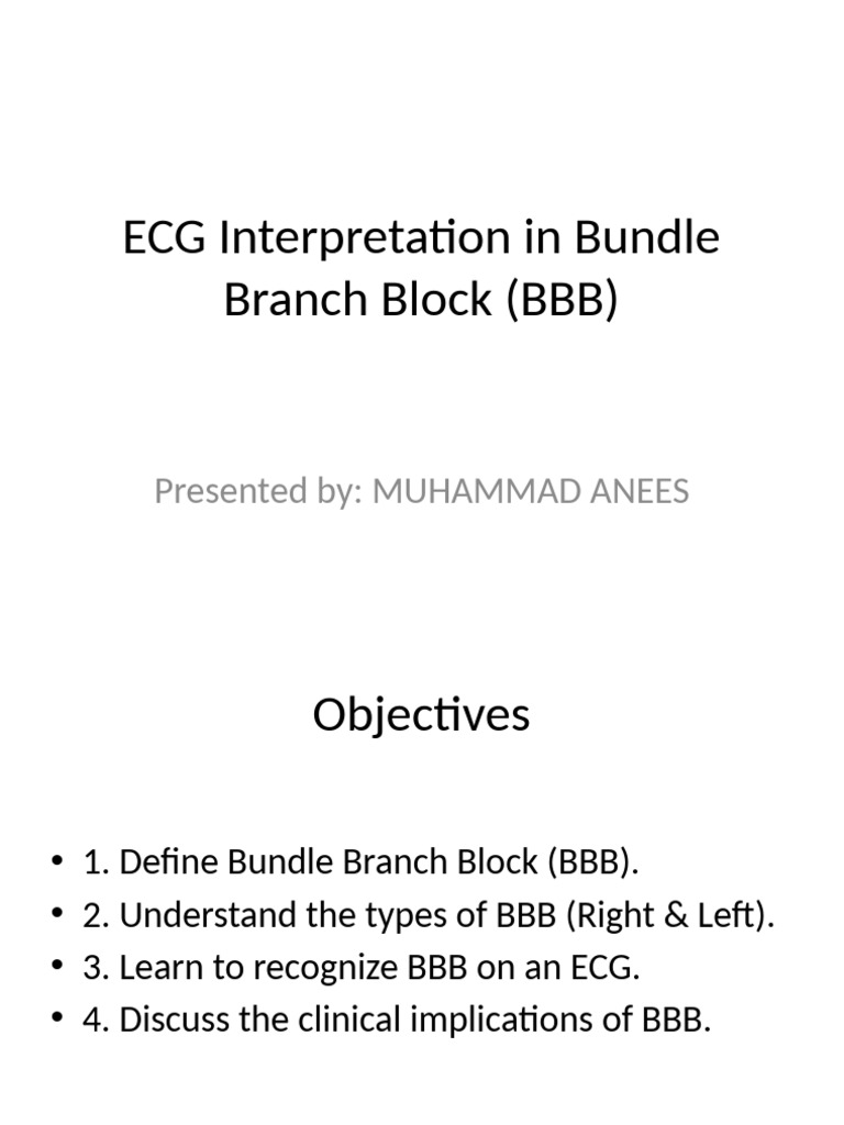 ECG Insights on Bundle Branch Block | PDF | Electrocardiography ...