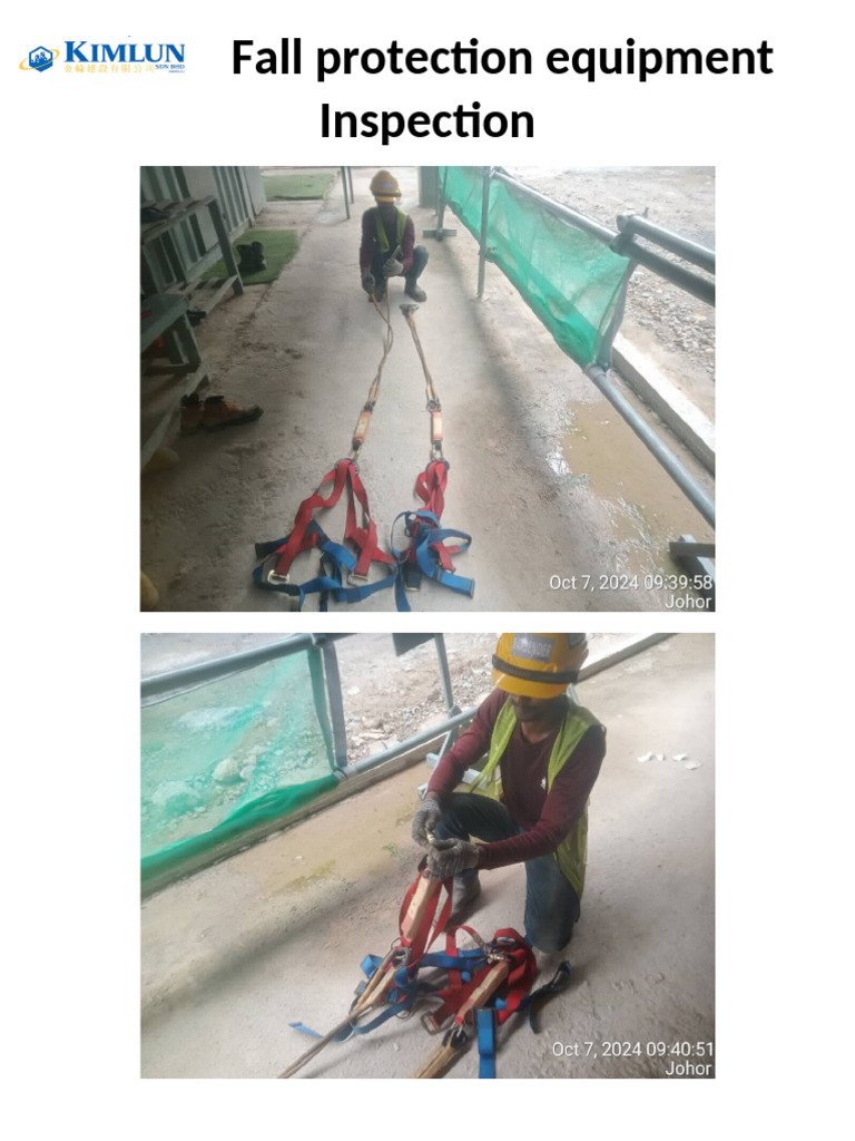 Fall Protection Gear Inspection | PDF
