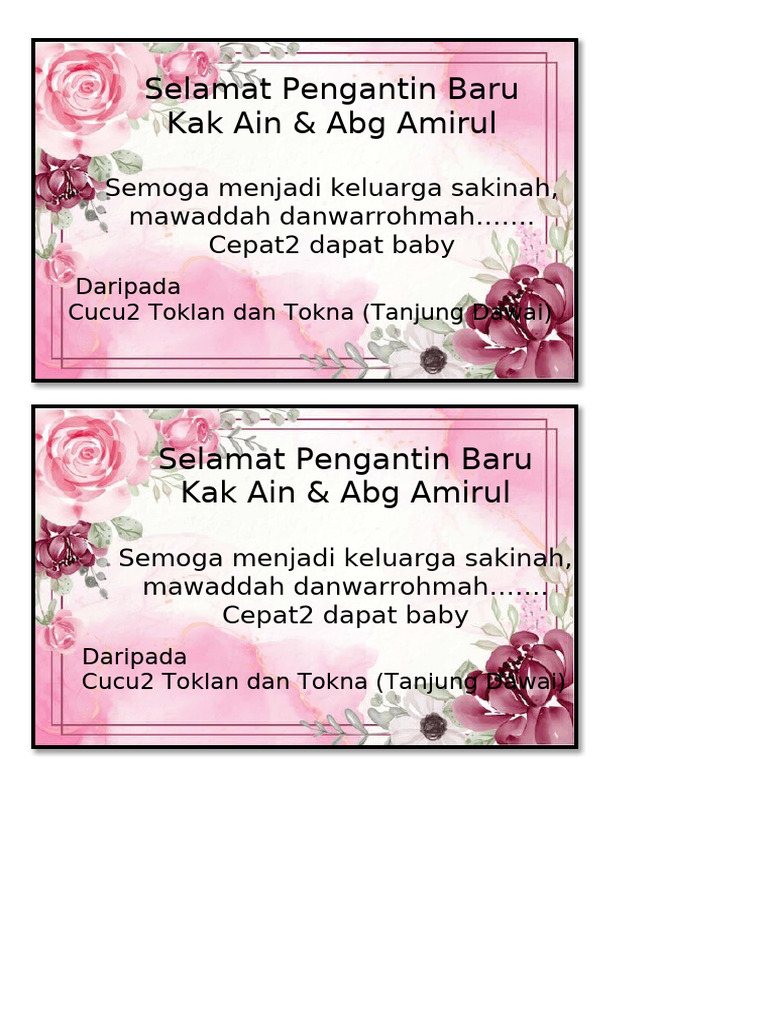Kad Kawin | PDF