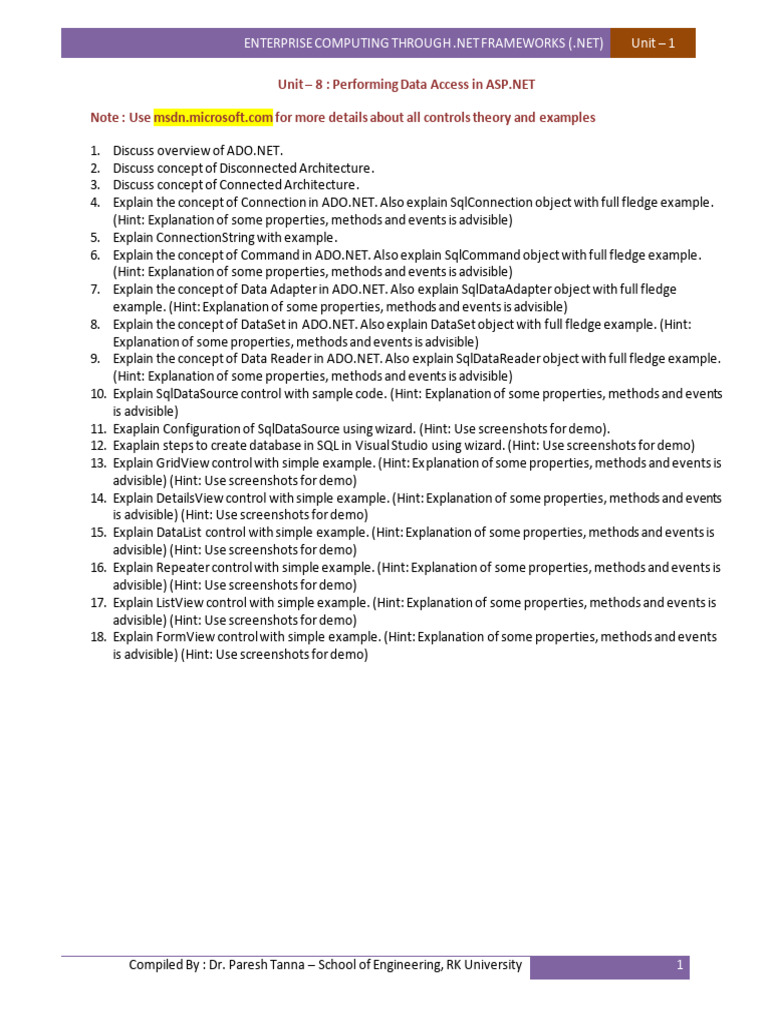 Performing Data Access in | PDF | Integer (Computer Science) | Sql Performing Data Access in | PDF | Integer (Computer Science) | Sql