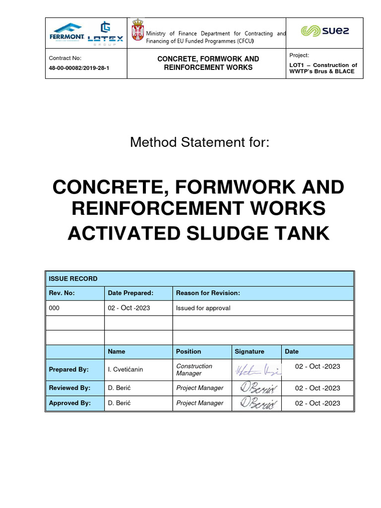 MS For Concrete, Formwork and Reinforcement Works - AST | PDF ...