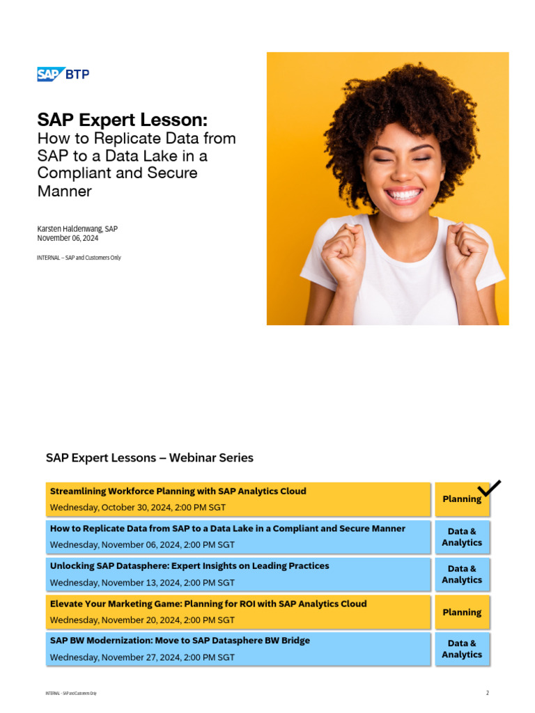 Secure SAP Data Lake Replication Guide | PDF | Replication (Computing ...