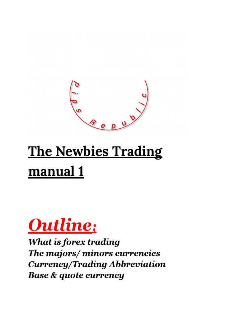 The Newbies Trading Manual 1 | PDF | Foreign Exchange Market ...