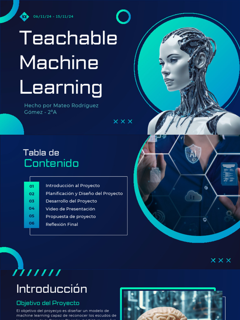 Presentación Teachable Machine Learning | PDF | Inteligencia artificial | Inteligencia (IA) y ...
