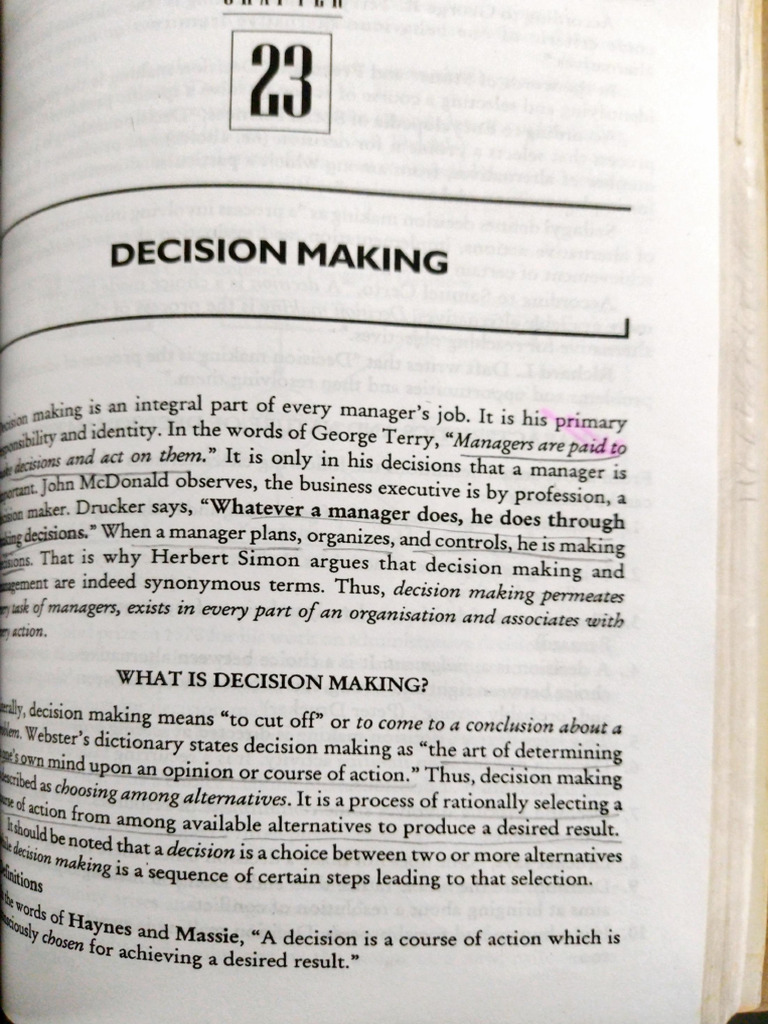Decision Making (Unit 3) | PDF