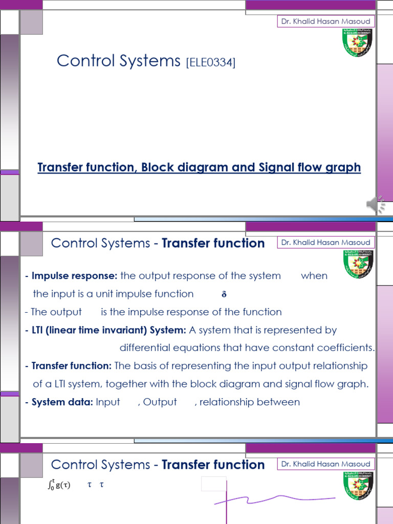 Control 7 Transfer Function | PDF | Laplace Transform | Computer Engineering