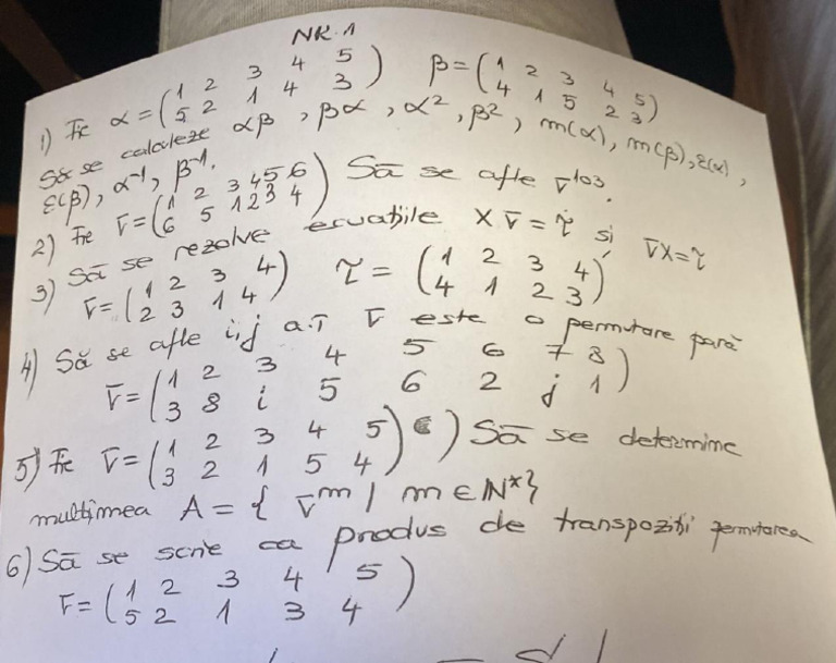 Test Permutari | PDF