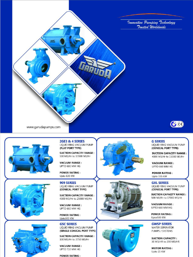 Garuda - Vac Pump - Product Catalogue | PDF