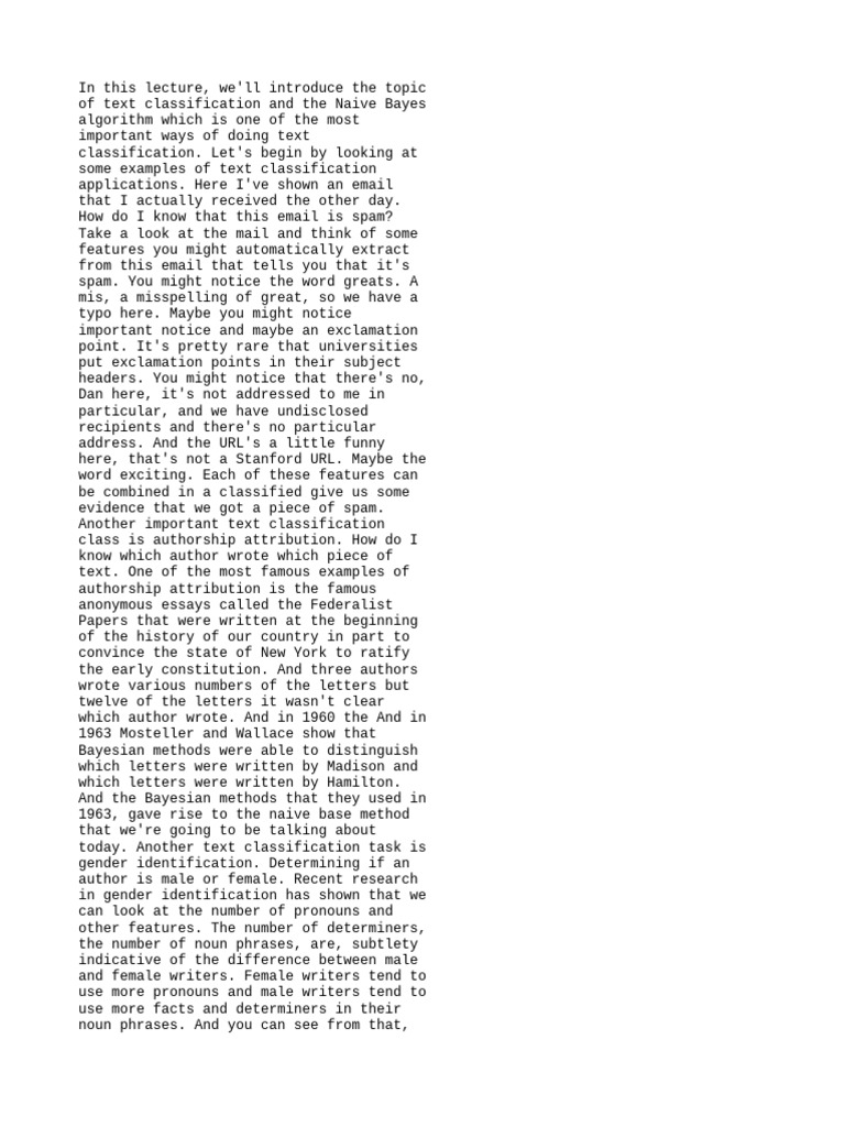 01 What Is Text Classification 8-12 | PDF | Statistical Classification ...