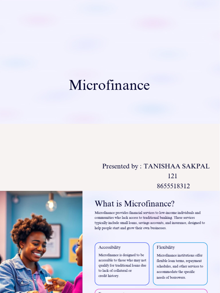 Microfinance Empowering Small Businesses PDF | PDF | Microfinance ...
