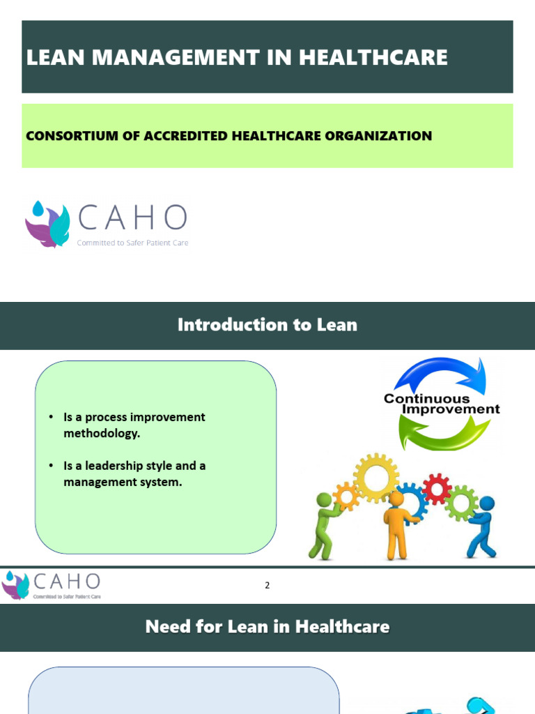 Lean Management in Healthcare Leadership | PDF | Lean Manufacturing ...