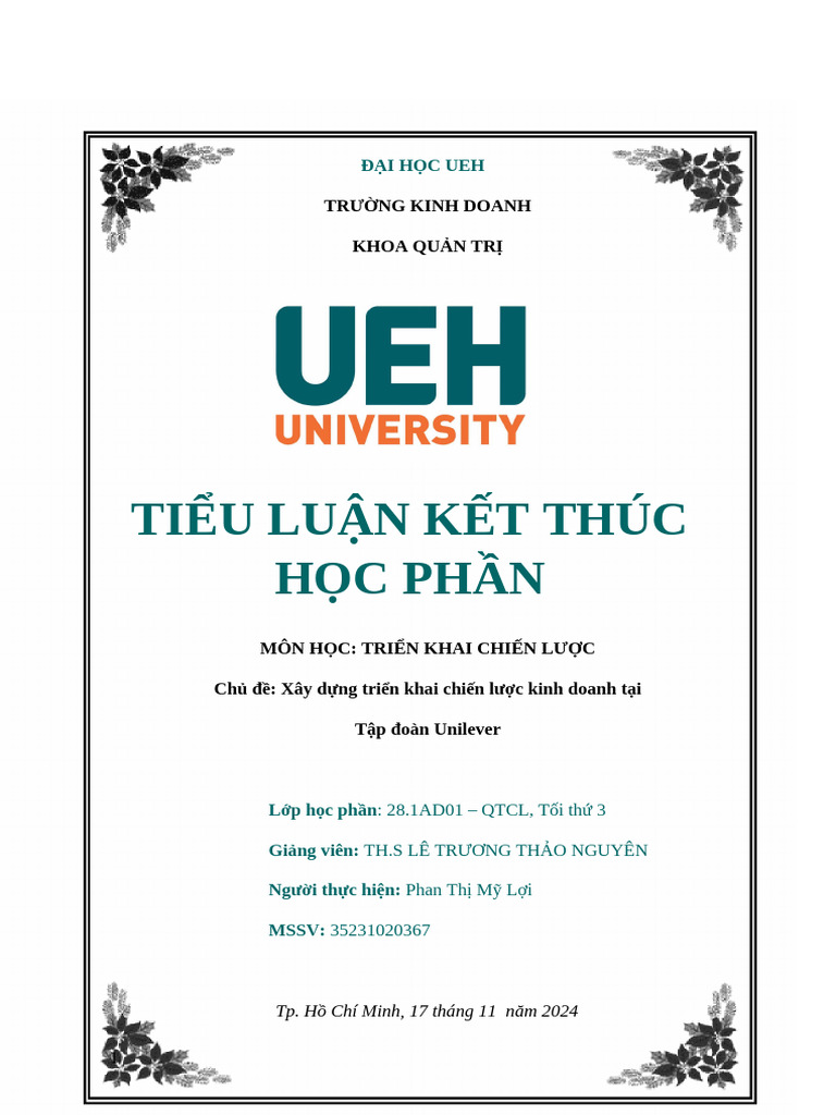 Trien Khai Chien Luoc | PDF