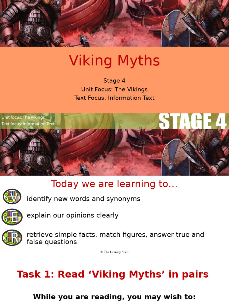 Viking Myths Stage 4 Comp - Teaching Slides | PDF | Vikings | Human ...