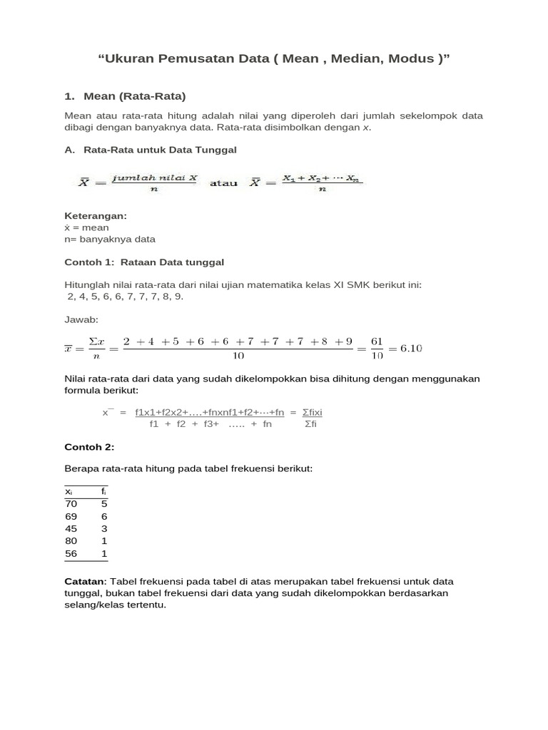 Pertemuan 3 KD Statistika (Rata-Rata) | PDF | Sains & Matematika | Komputer