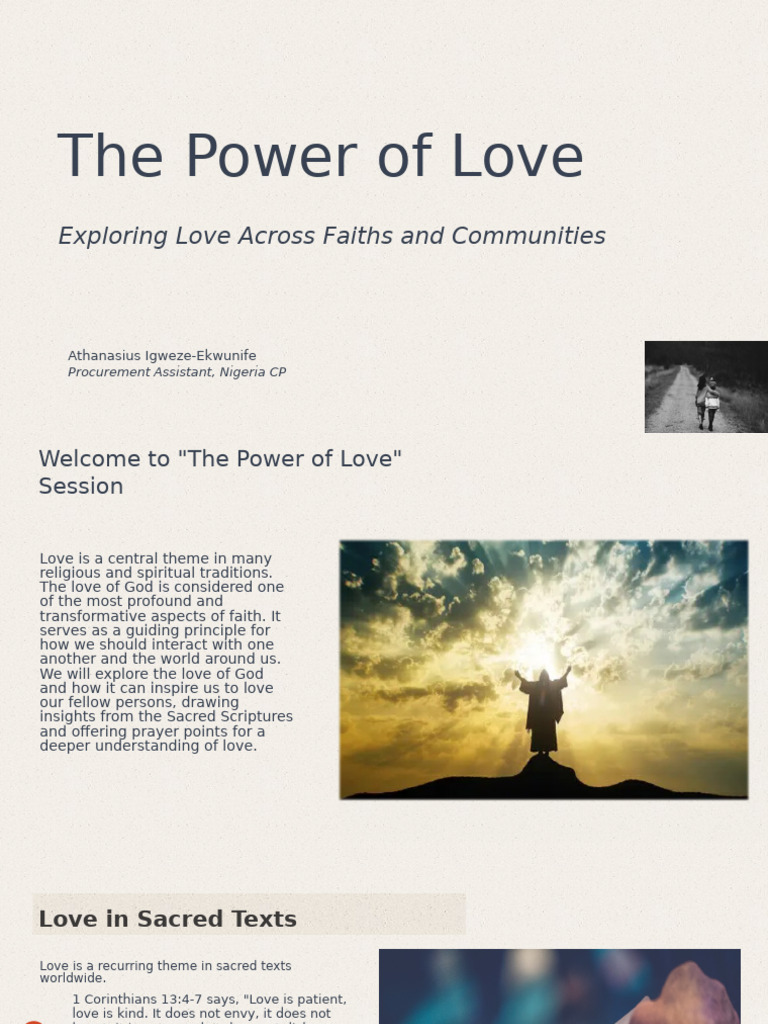 The Power of Love | PDF | Love | Prayer