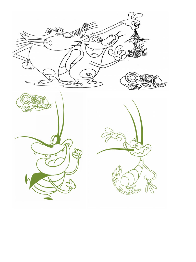 Oggy Coloring | PDF