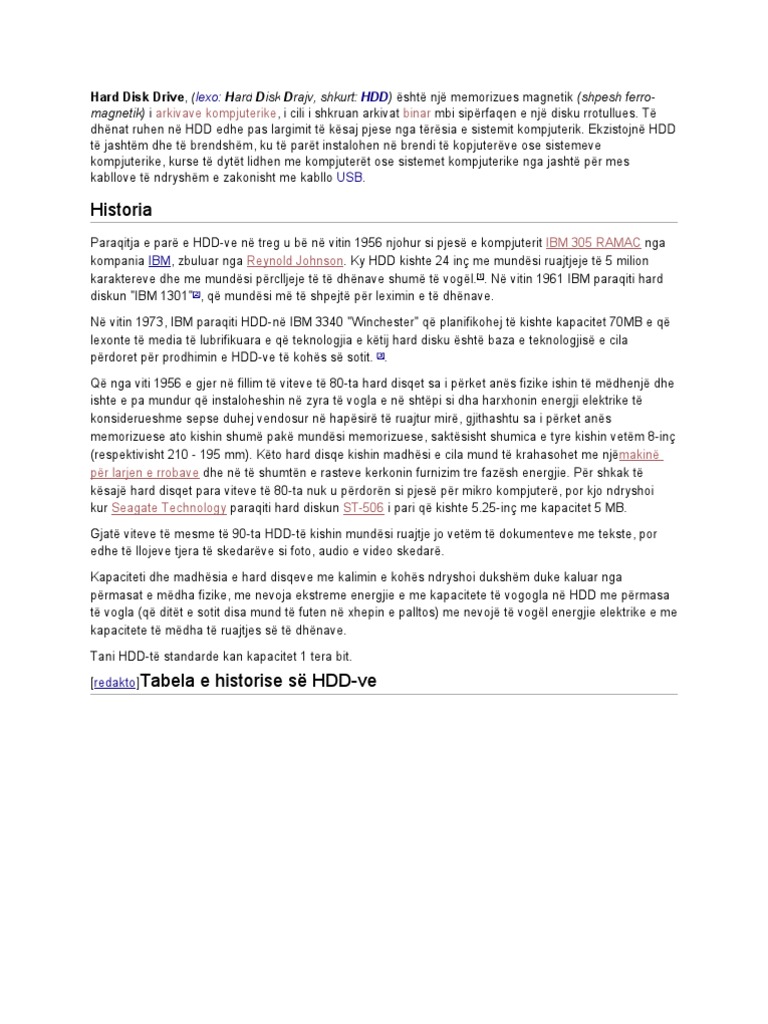 Hard Disk Drive | PDF